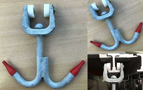 meatrails.co.uk - More Info 04079 2 Inch T Bar Rail Hooks Galvanised ...